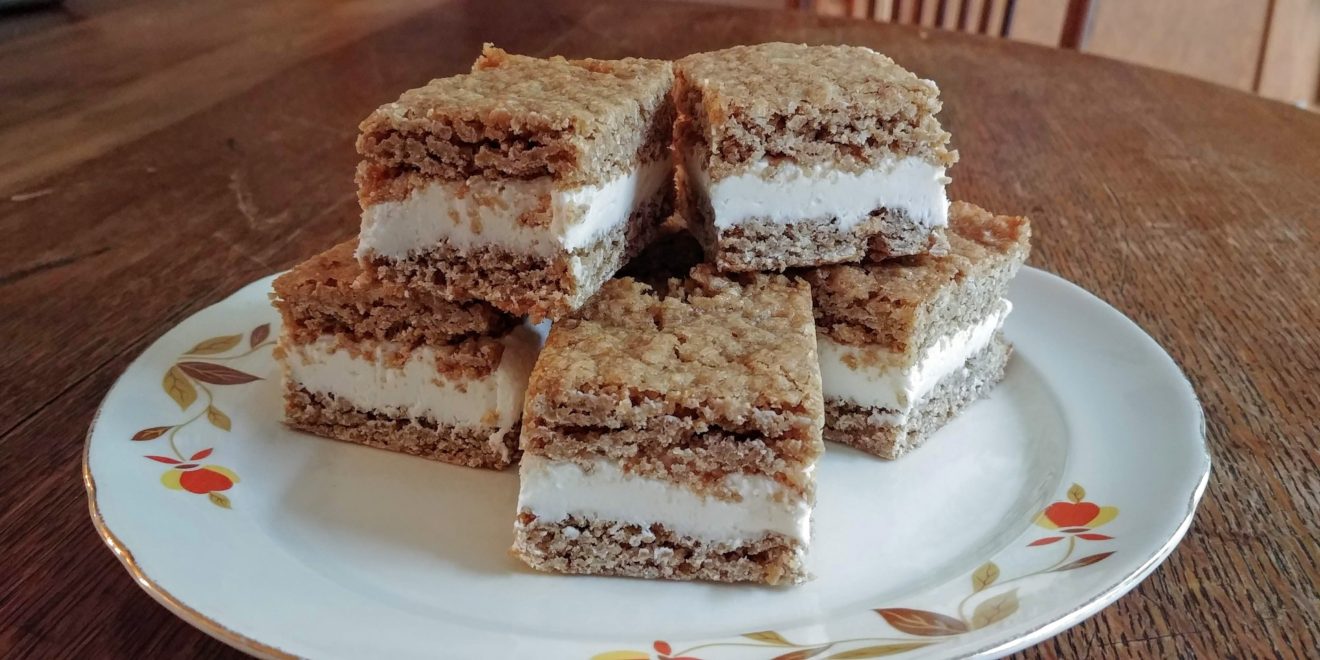 Oatmeal Cream Pie Bars - The Kitchen Wench